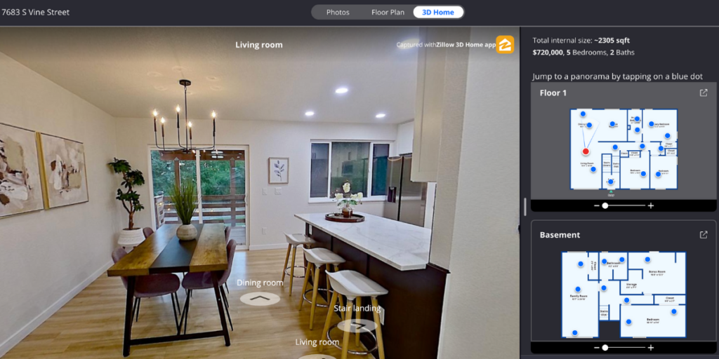 The Power of Zillow 3D Home® Tours with Interactive Floor Plans - Real ...
