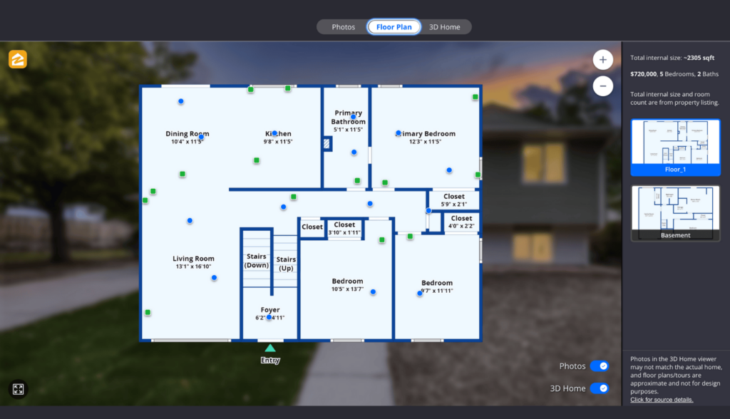 Zillow 3D Virtual Home Tours and Floor Plans - Virtuance