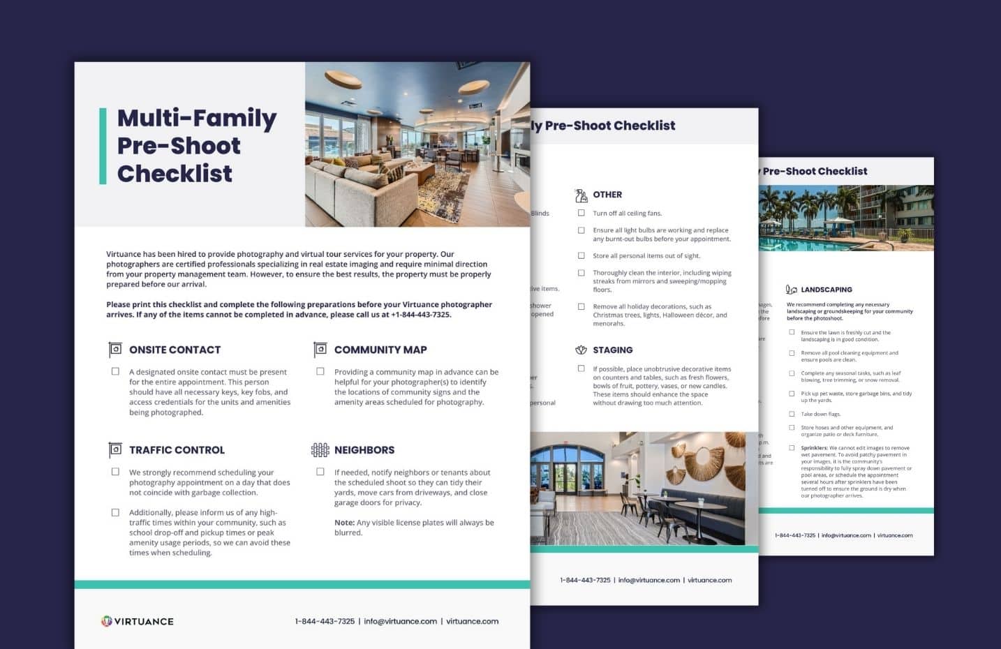 Multi-Family Pre-Shoot Checklist - Virtuance Real Estate Marketing